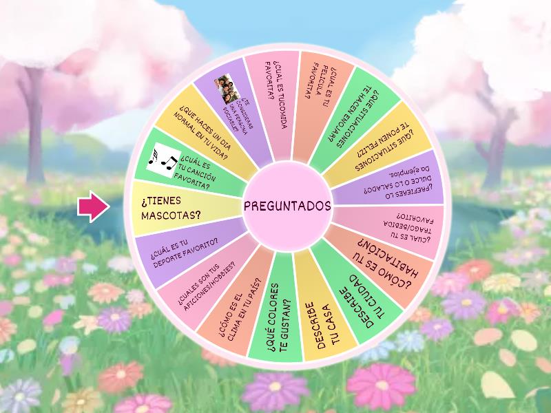 Ruleta preguntas personales - Rueda aleatoria