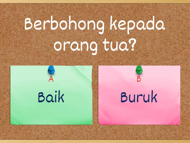 pilihlah jawaban yang benar mengenai perilaku baik dan buruk - Kuis pilihlah jawaban yang benar mengenai perilaku baik dan buruk - Kuis