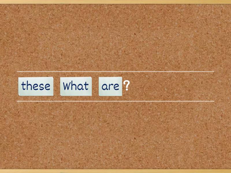 Sentence Pattern - Unjumble