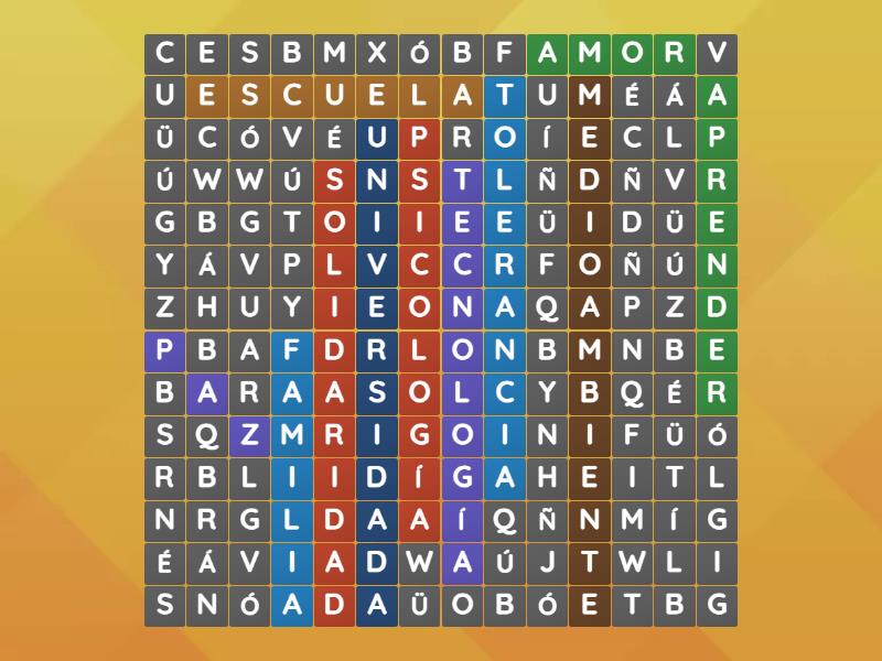 Laberinto de Palabras - Sopa de letras