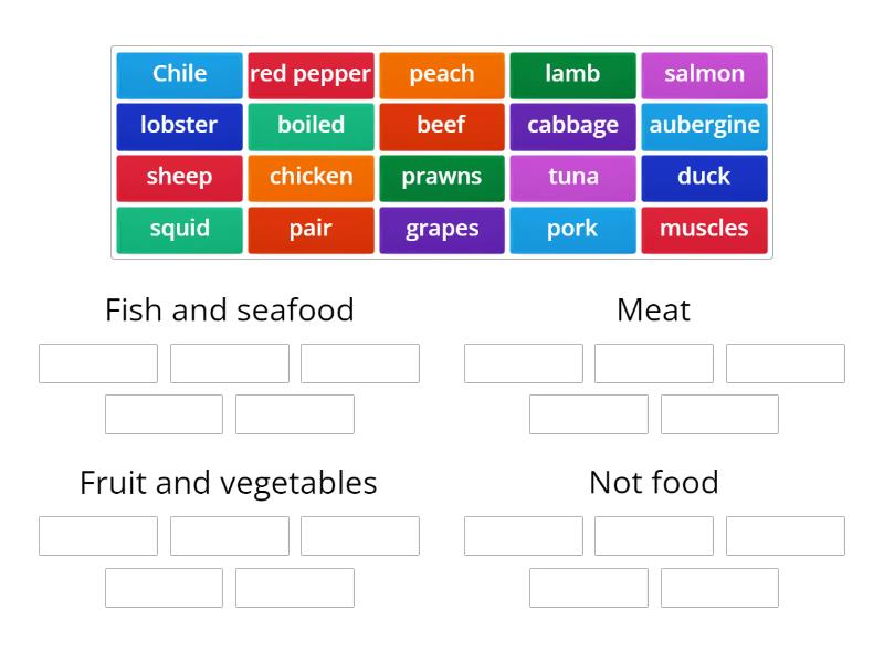 food or not? - Group sort