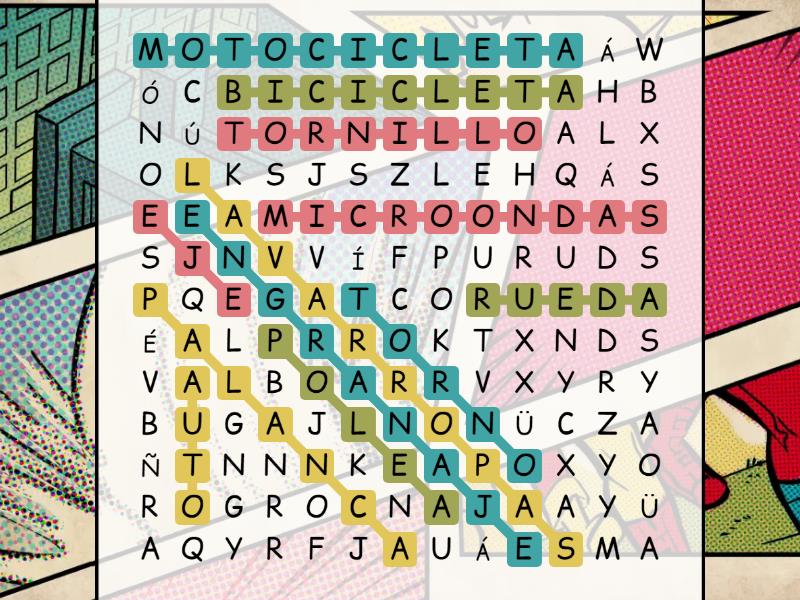 maquinas simples y complejas - Sopa de letras