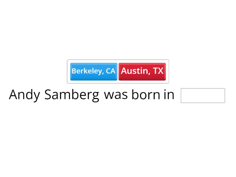 Andy Samberg Game - Complete the sentence