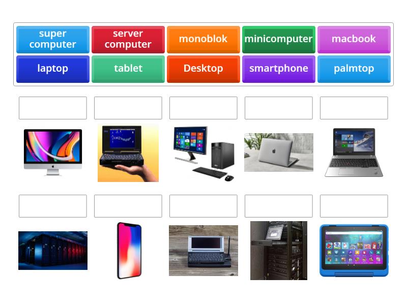 types of computer - Match up