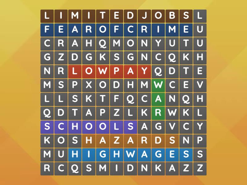 Push and Pull Word Search - Wordsearch