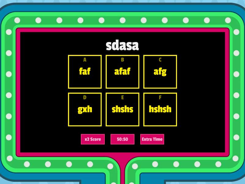 nbft - Gameshow quiz