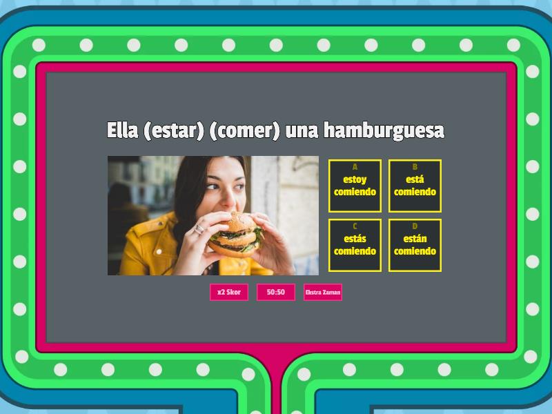 ¿Qué estás haciendo? presente continuo - Gameshow testi