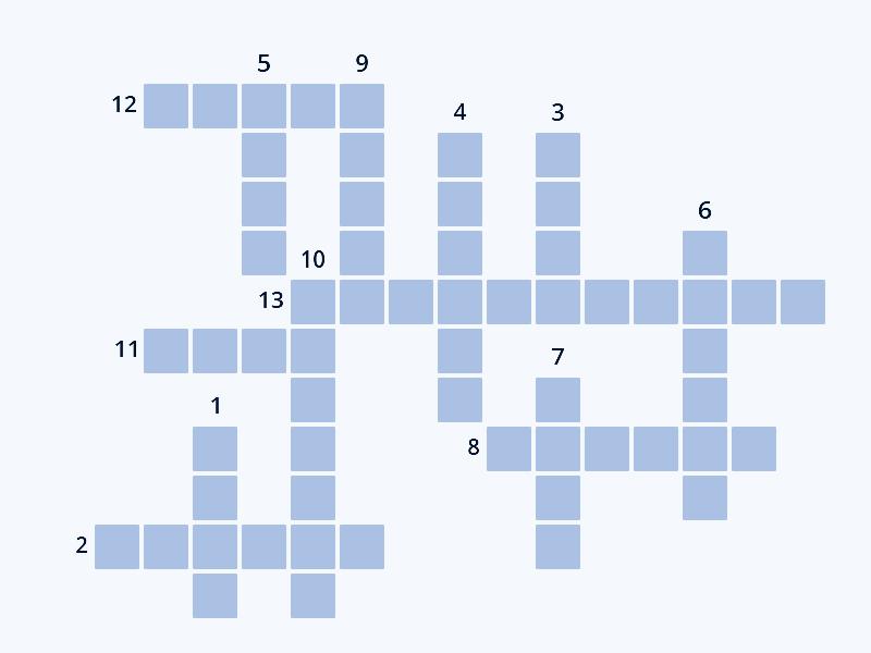 Week 2- Remove 'e' to add 'ing' - Crossword