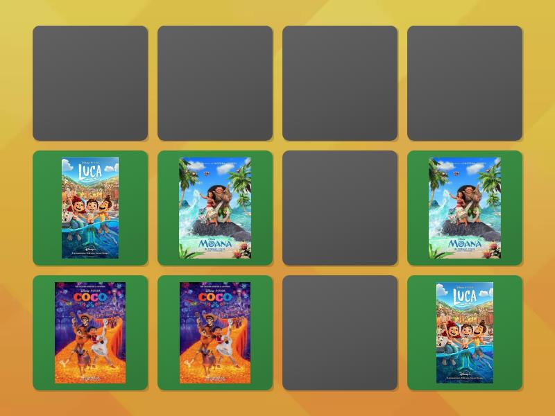 Juego memoria de películas♡ - Matching pairs