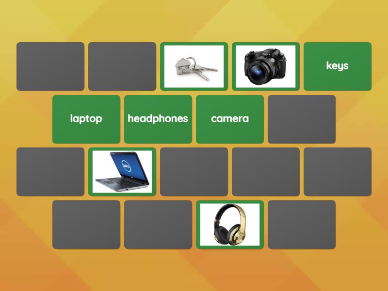 personal possessions own it - Matching pairs