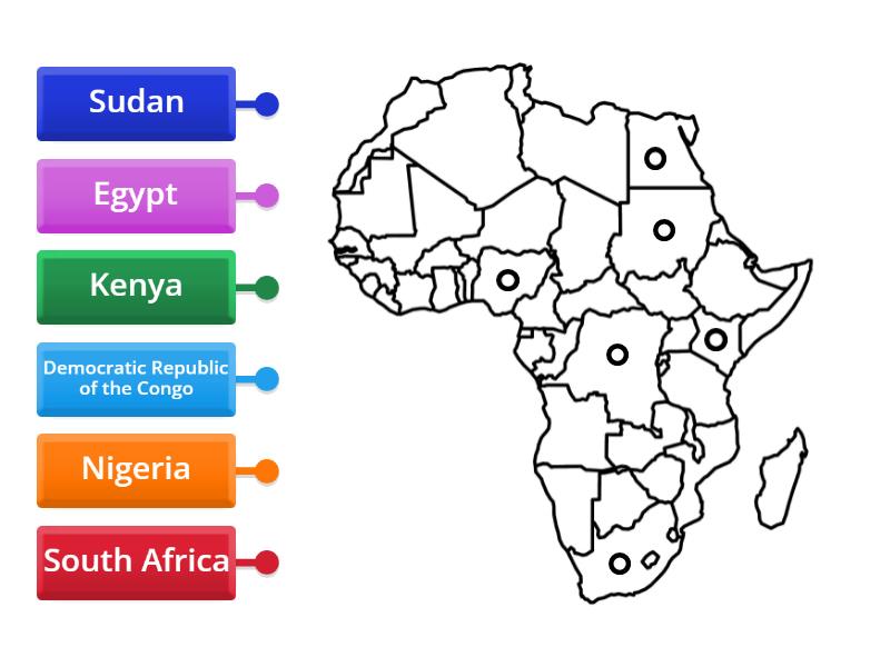 Common Assessment #1 Political Map Review - Labelled diagram