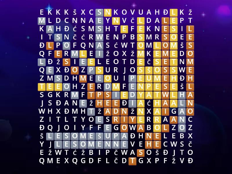 Go bala ka Sepedi - Wordsearch