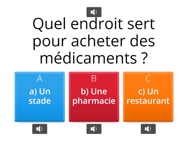S'informer sur un lieu - VOCABULAIRE (3) - La Salle - Quiz