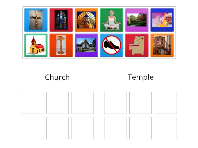 Church or Temple? - Group sort