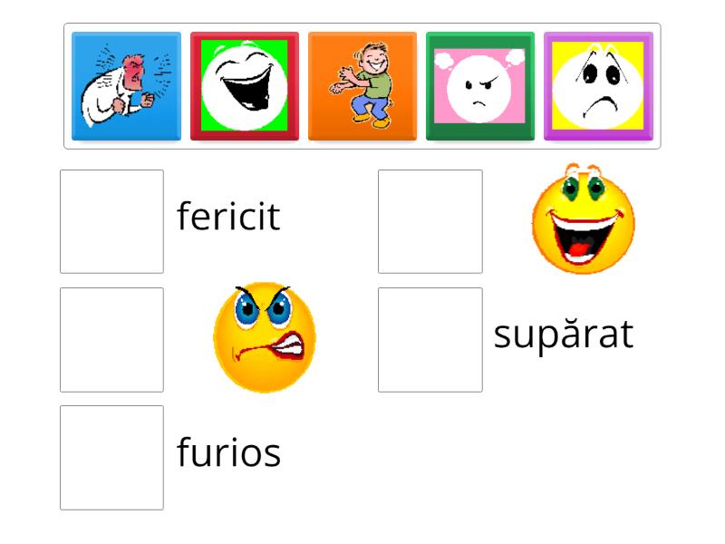 Emoții de bază- adaptat pentru copii cu CES - Match up