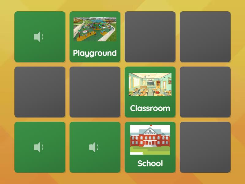 My Classroom - Matching pairs