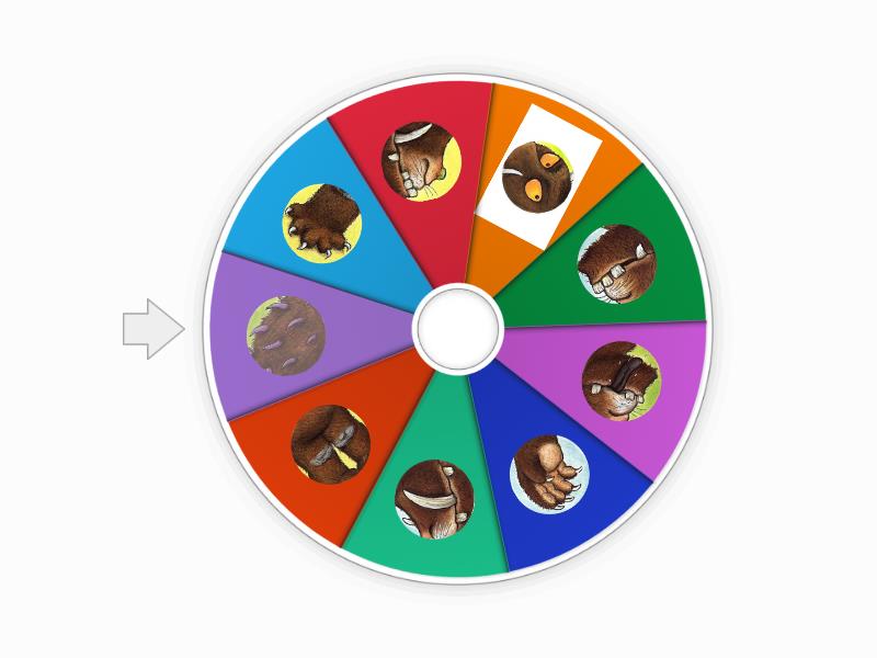 Gruffalo body parts - Random wheel