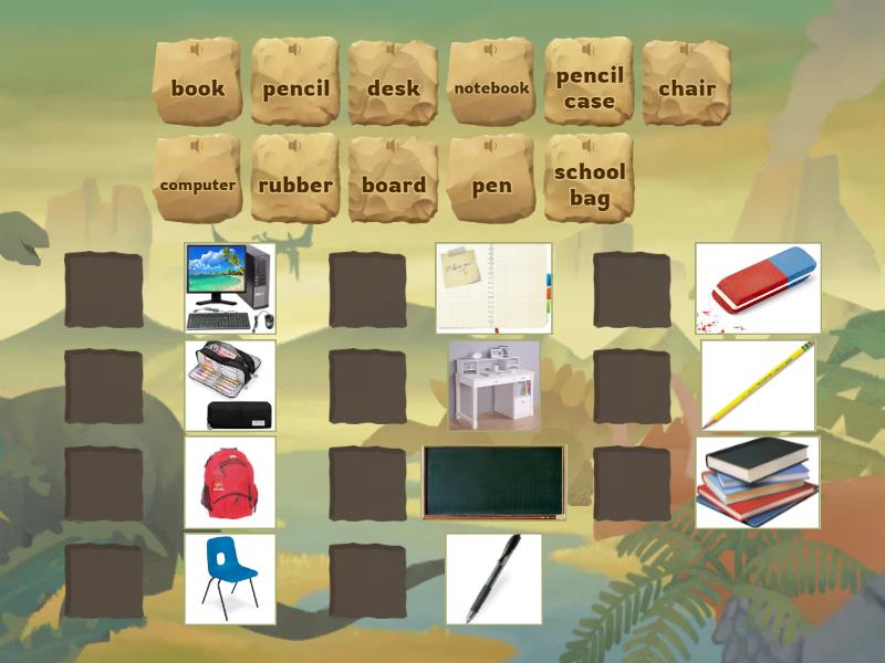 Classroom objects - Match up