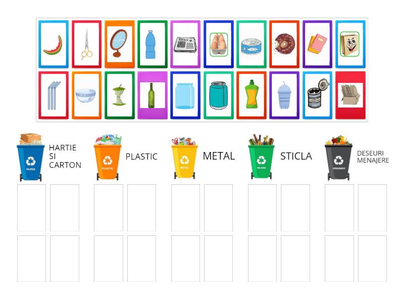 SORTARE DESEURI - Sortare în funcție de grup