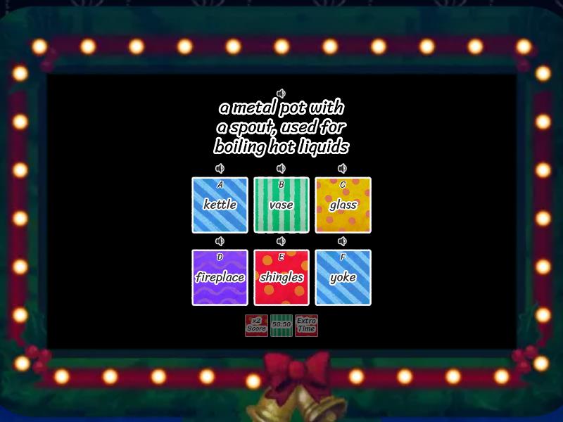 OX-CART MAN VOCABULARY - Gameshow quiz