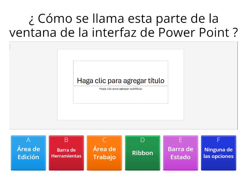 Interfaz de Power Point - Quiz