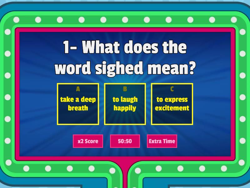 reading - Gameshow quiz
