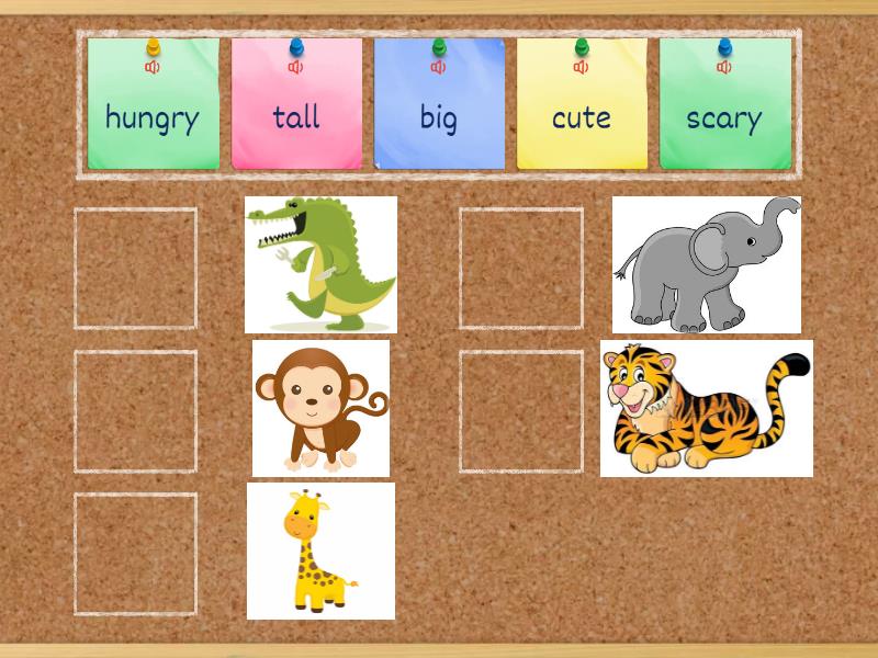 wild Animals adjectives - Match up