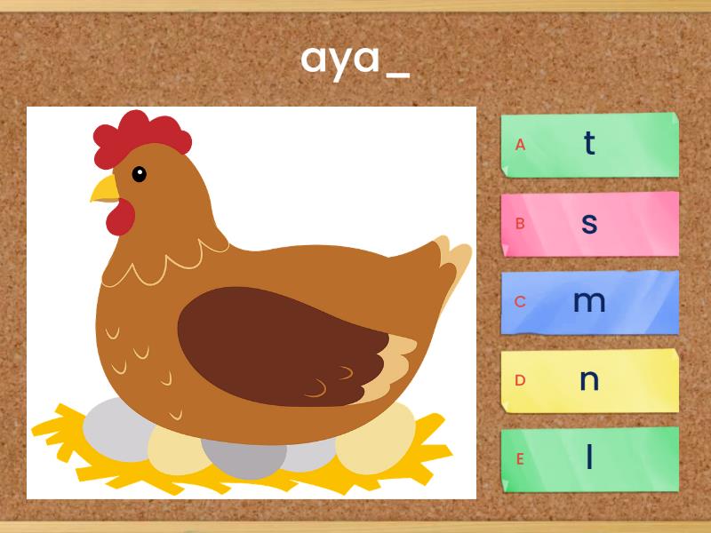 Padanan huruf akhiran - Quiz