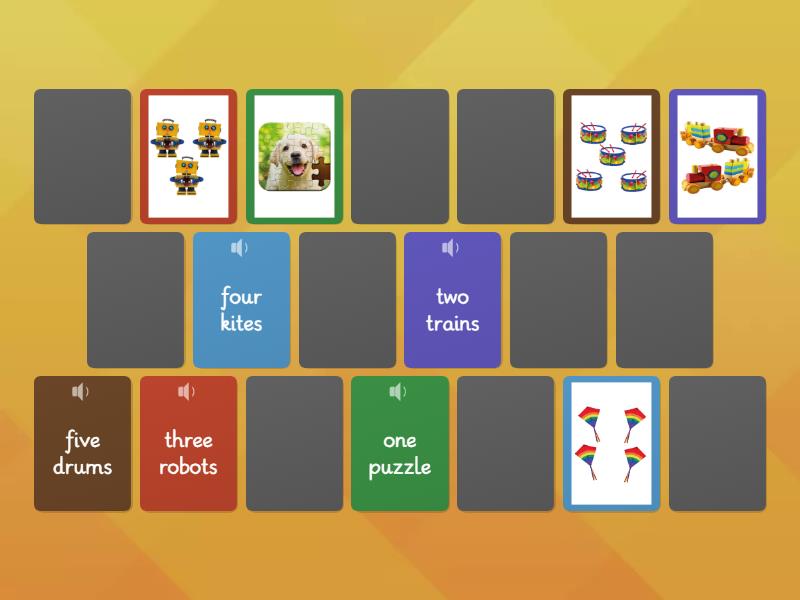 Counting Toys - Matching pairs
