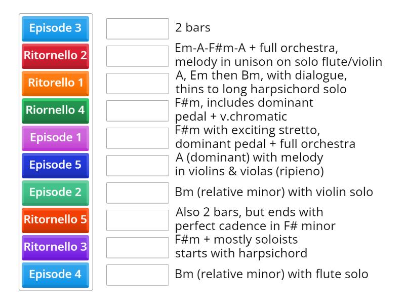 Brandenburg section B - ritornello form - Match up