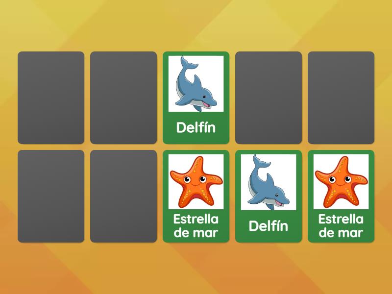MEMORAMA ANIMALES MARINOS - Matching pairs