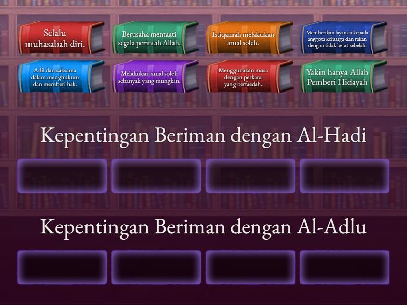 Kepentingan Beriman dengan Nama Allah Al-Hadi dan Al-Adlu - Group sort