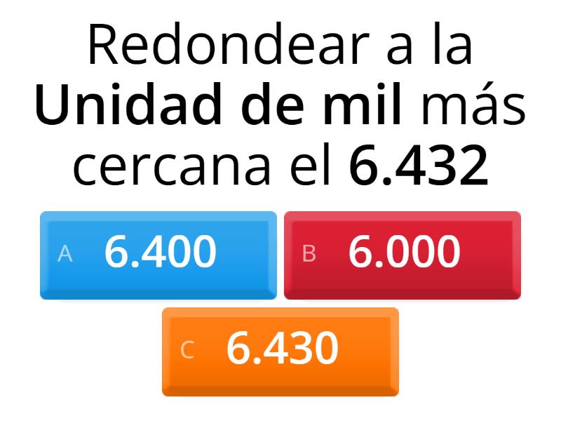 Redondeo - Quiz