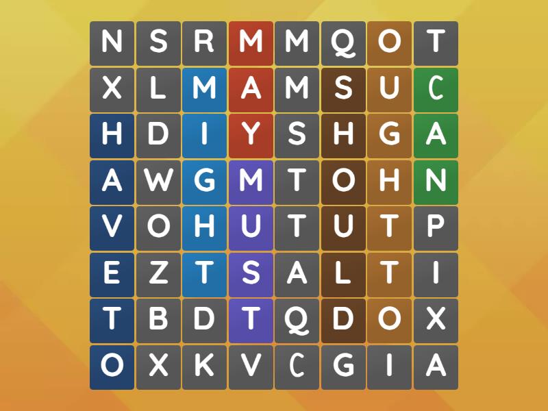 Find seven modal verbs! - Wordsearch