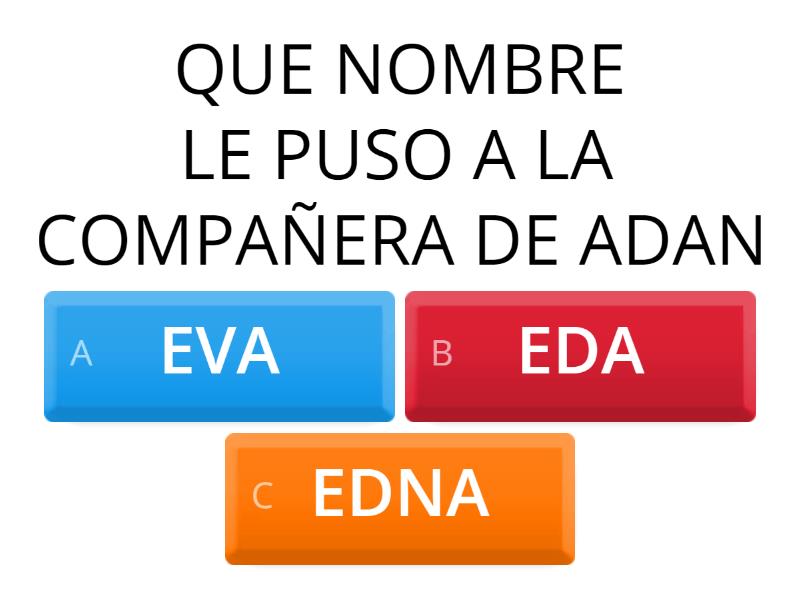 ADAN Y EVA - Quiz