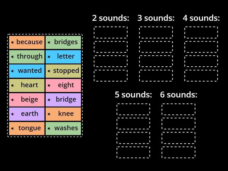 PLAYING WITH SOUNDS | Linguahouse | How many sounds? - Group sort