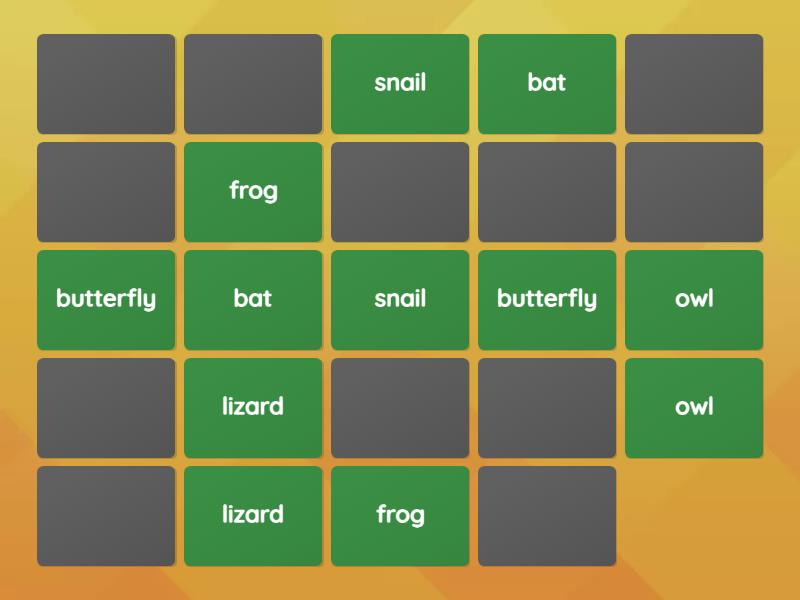 Find and match animal pairs - Matching pairs