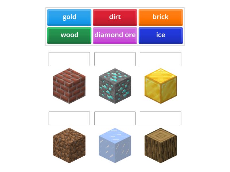 minecraft blocks - Match up