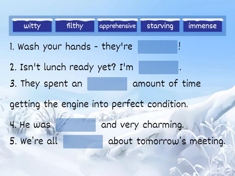 Solutions pre-intermediate, unit 2, adjectives - Missing word