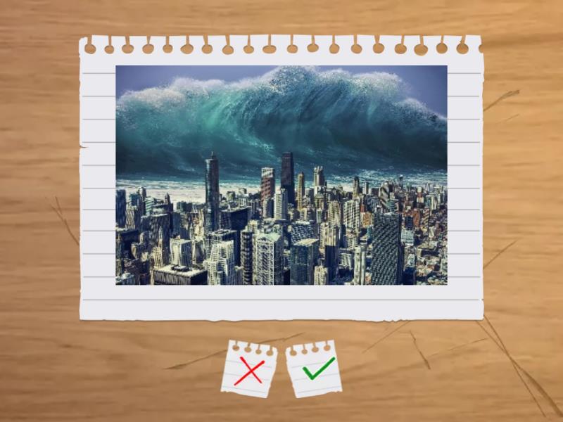 Natural Disasters - Flash cards