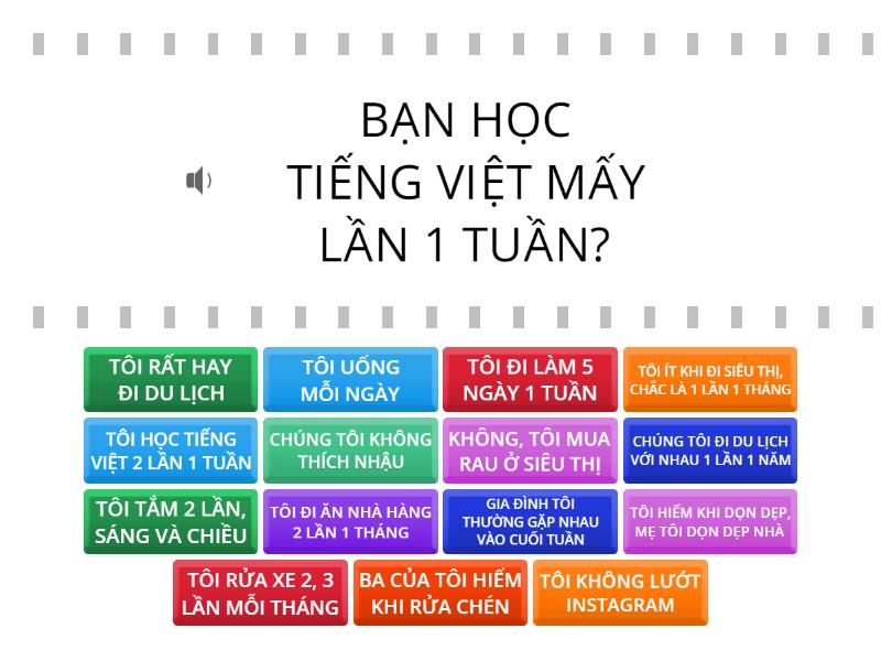 FREQUENCY - HOW OFTEN - QUESTIONS - ANSWERS - ALL - Find the match
