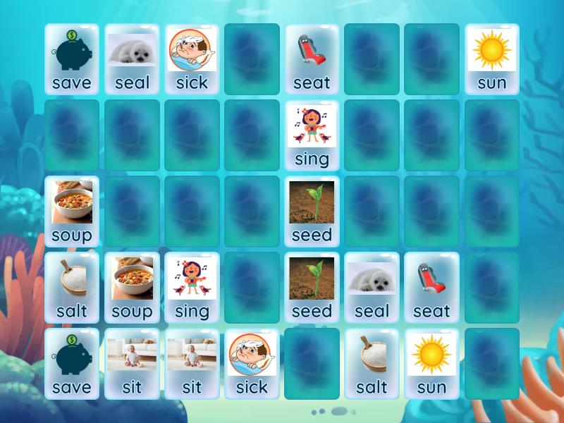 /s/ Words Initial Position - Matching pairs