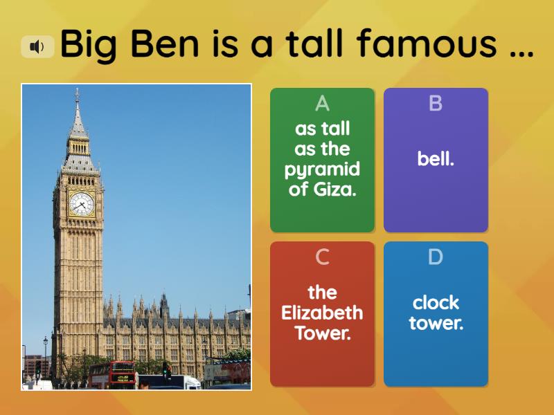 Let's go to London/Big Ben/the London Eye - Quiz
