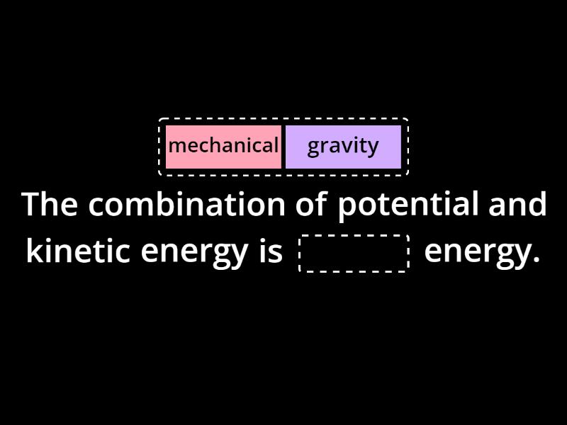 Speed and Energy - Complete the sentence