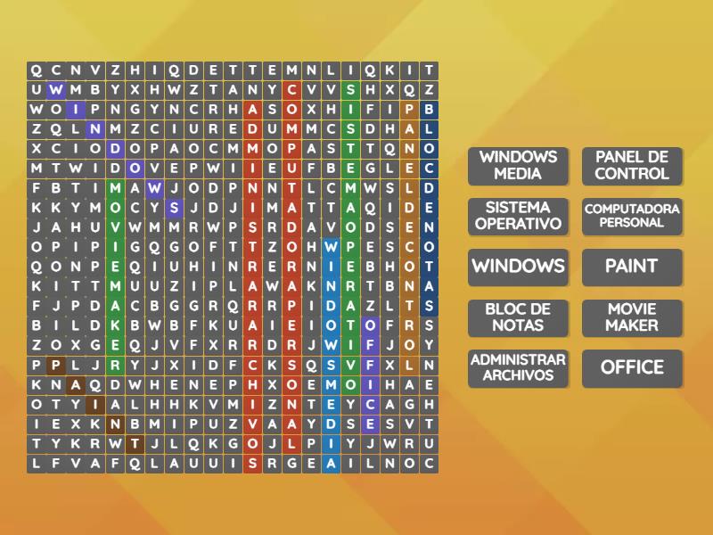 WINDOWS - Wordsearch