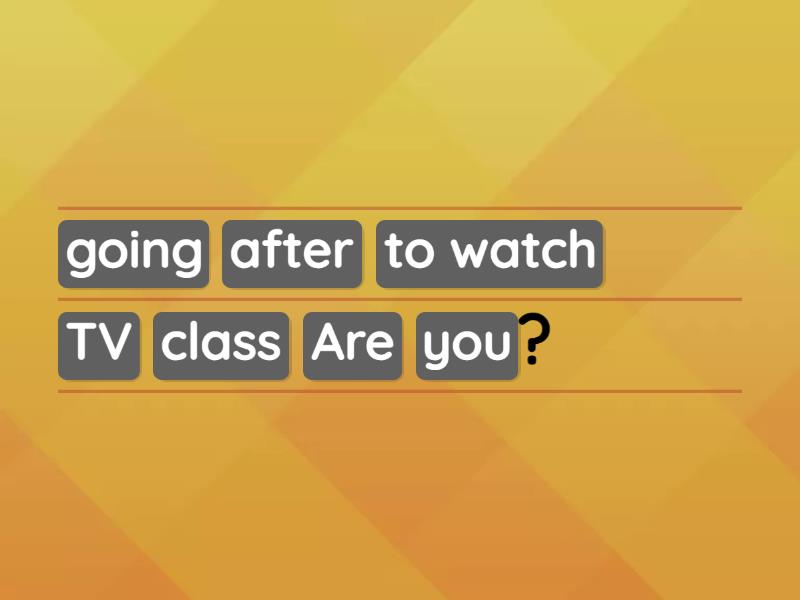 Question order - Unjumble