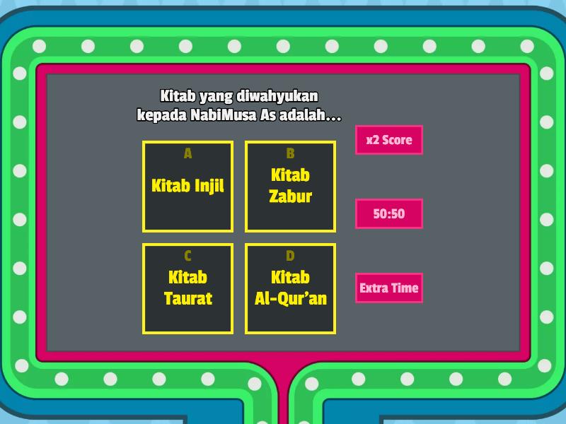 Nama-nama Kitab Allah - Gameshow quiz