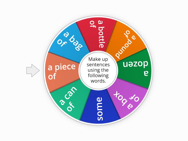 Quantifiers - Random wheel
