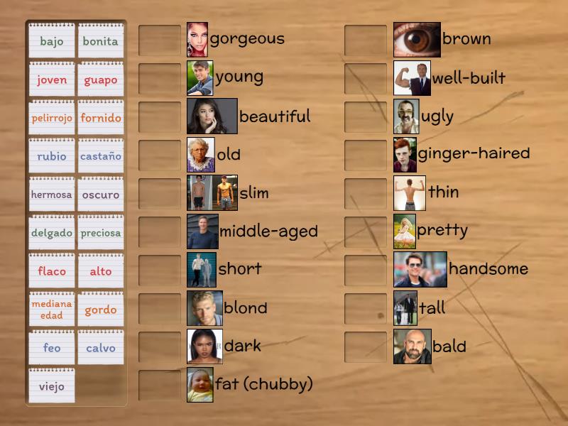 Wisdom: BE + descripiton (physical features) - Match up