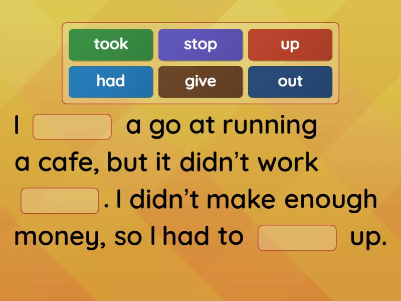 Empower B2 Unit 1 Revision Vocabulary - Complete the sentence